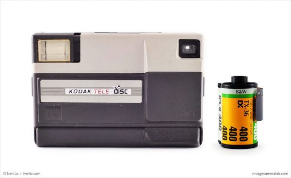 Kodak Tele Disc (with 35mm cassette for scale) – Vintage Camera Lab