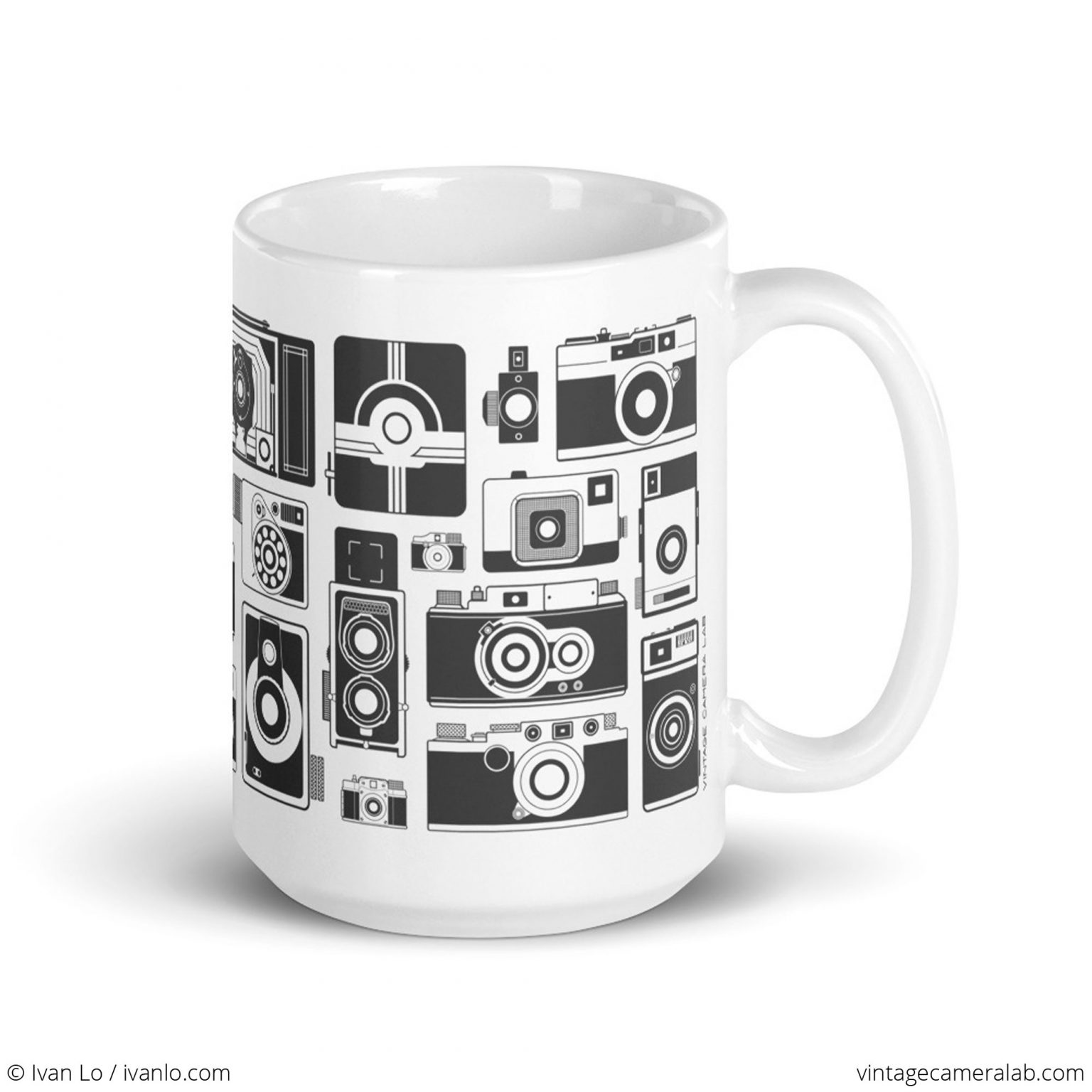 Vintage Cameras Illustration Ceramic Mug – Vintage Camera Lab