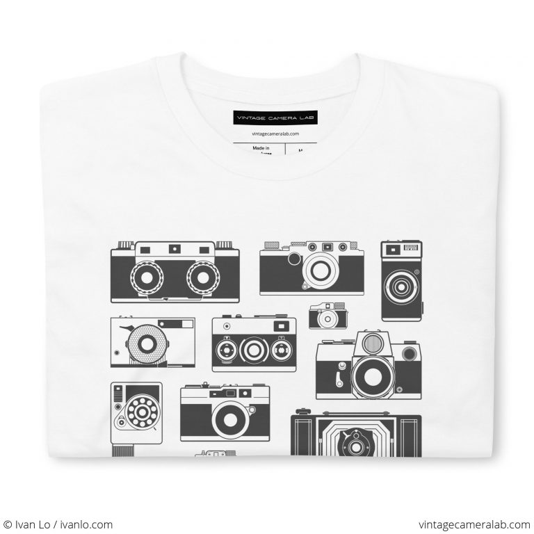 Vintage Cameras Illustration T-Shirt (2 of 2) – Vintage Camera Lab
