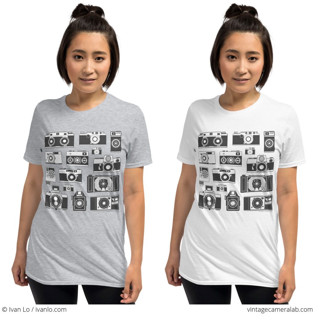 Vintage Cameras Illustration T-Shirt (2 of 2) – Vintage Camera Lab